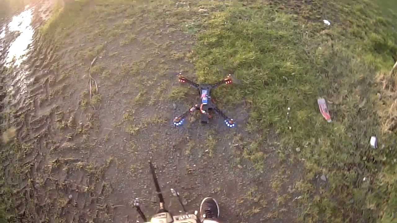 X500 Reptile FPV Quadcopter KK2.1 v1.11S2 Test - YouTube