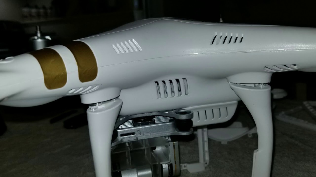 Phantom 3 professional outer shell and landing gear replacement - YouTube