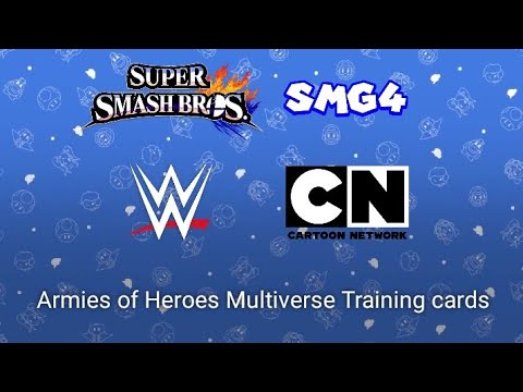 Super Smash Bros, SMG4, WWE, and Cartoon Network: Armies of Heroes Multiverse Training Cards ...