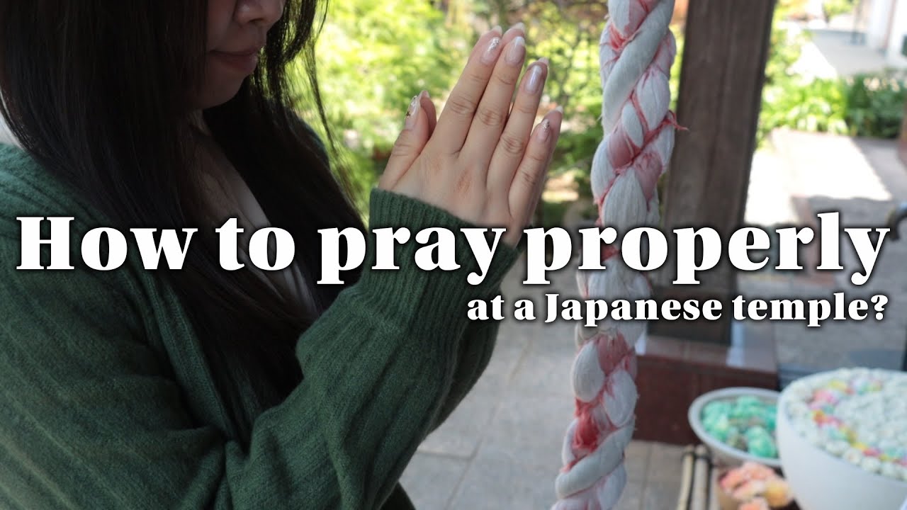 How to pray properly at a Japanese temple? See beautiful flower art at ...