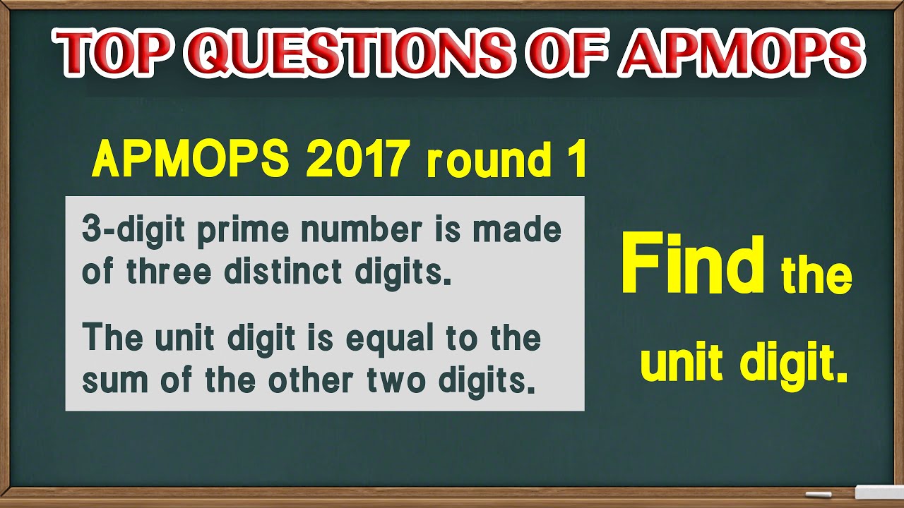 Top questions of APMOPS—14—The properties of prime numbers and ...