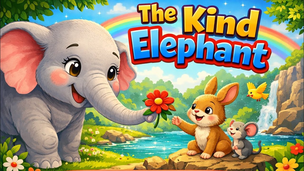 The Kind Elephant | Short Story for Kids About Kindness & Friendship # ...