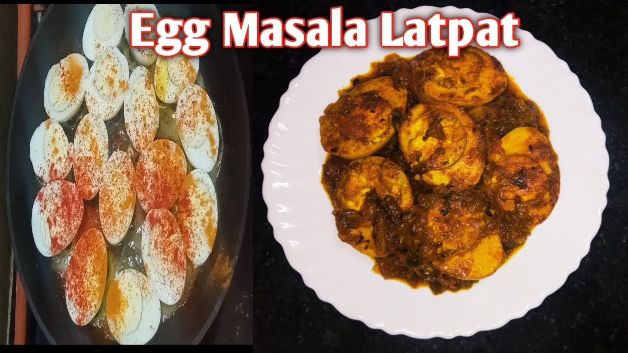 अंडा मसाला लटपट/Egg Masala With Latpat Gravy/Egg Recipe/Savory Kitchen ...
