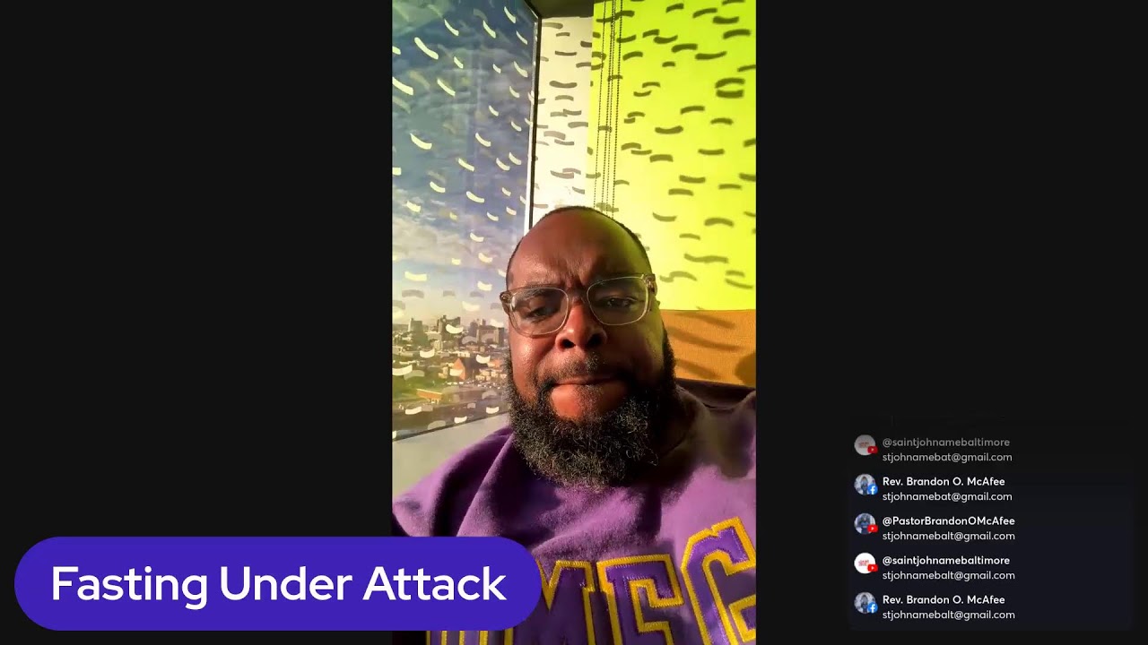 Fasting Under Attack | Pastor Brandon O. McAfee | January 12, 2026 ...