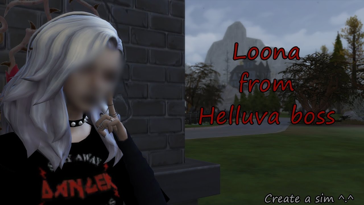 Loona from Helluva Boss || The Sims 4: Create a sim - YouTube