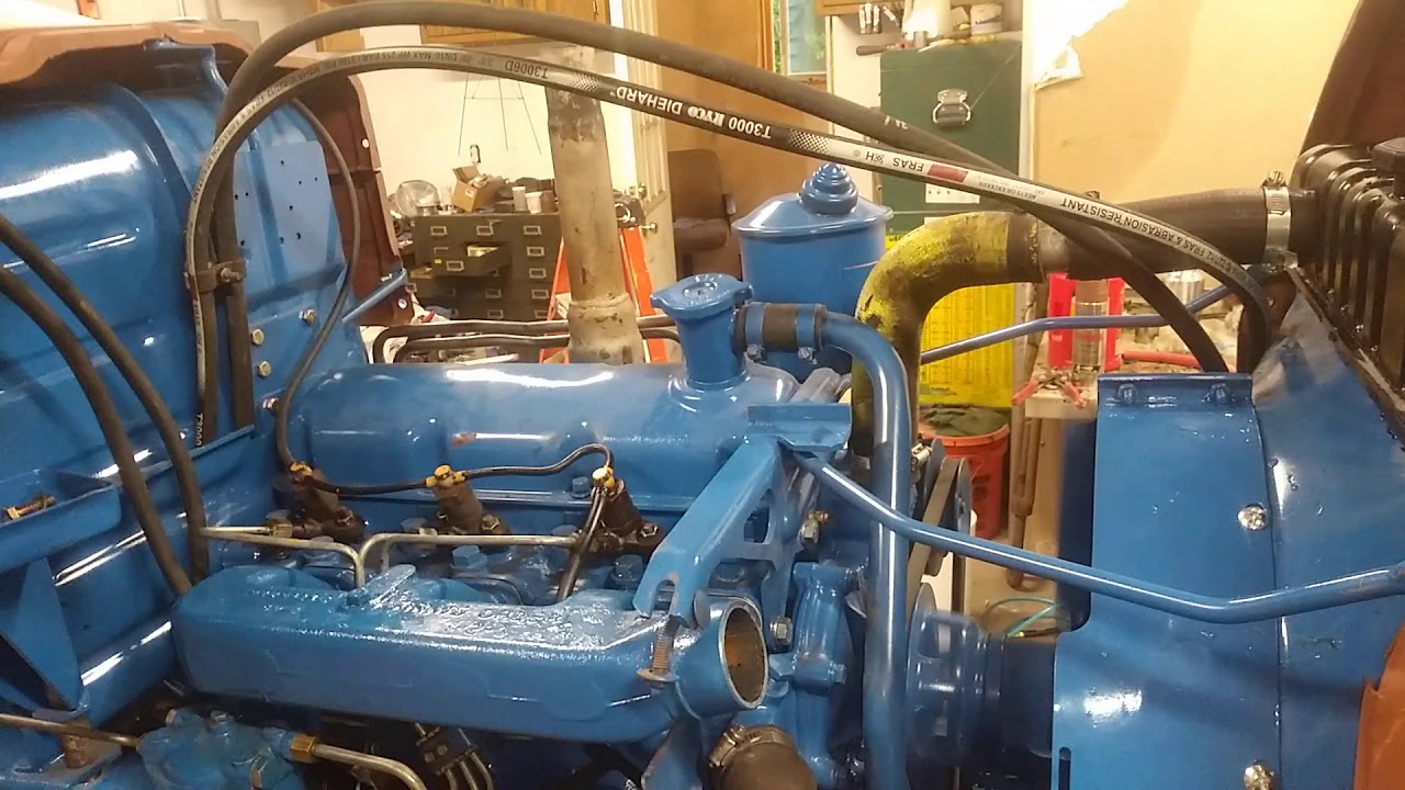 Ford 4200 Diesel First Start - YouTube