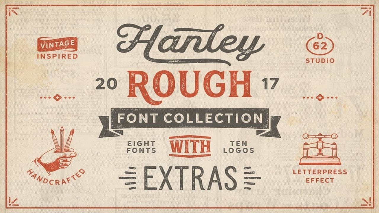 Hanley Rough Font Collection Font Free Download - YouTube