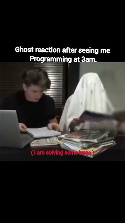 Programming at 3 AM... Even Ghosts Want to Help 👀👻 - YouTube