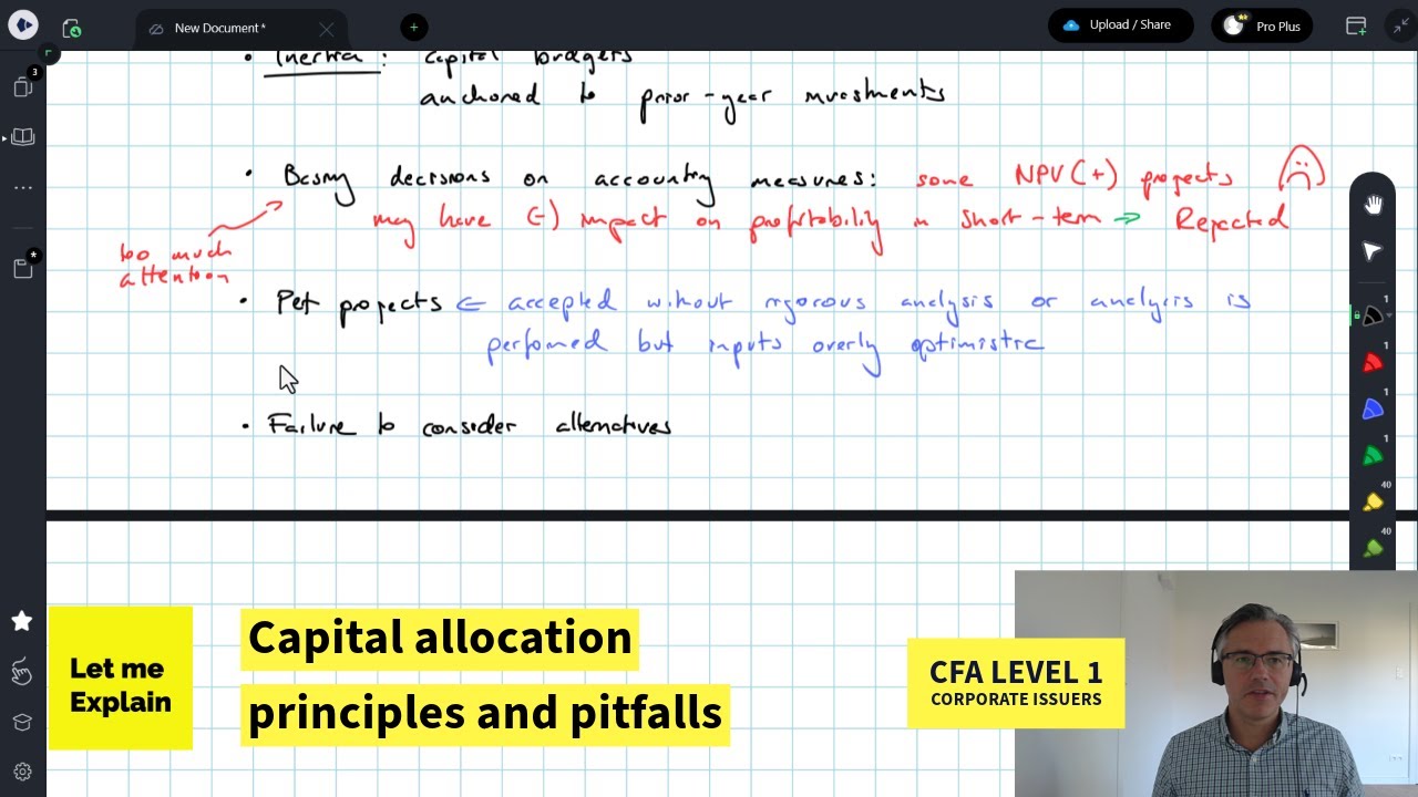 Capital allocation principles and pitfalls (for the CFA Level 1 exam ...