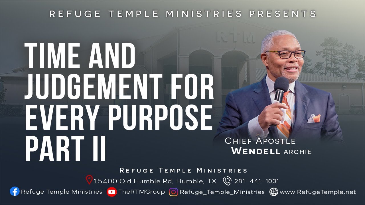 Time and Judgement for Every Purpose pt 2 - YouTube