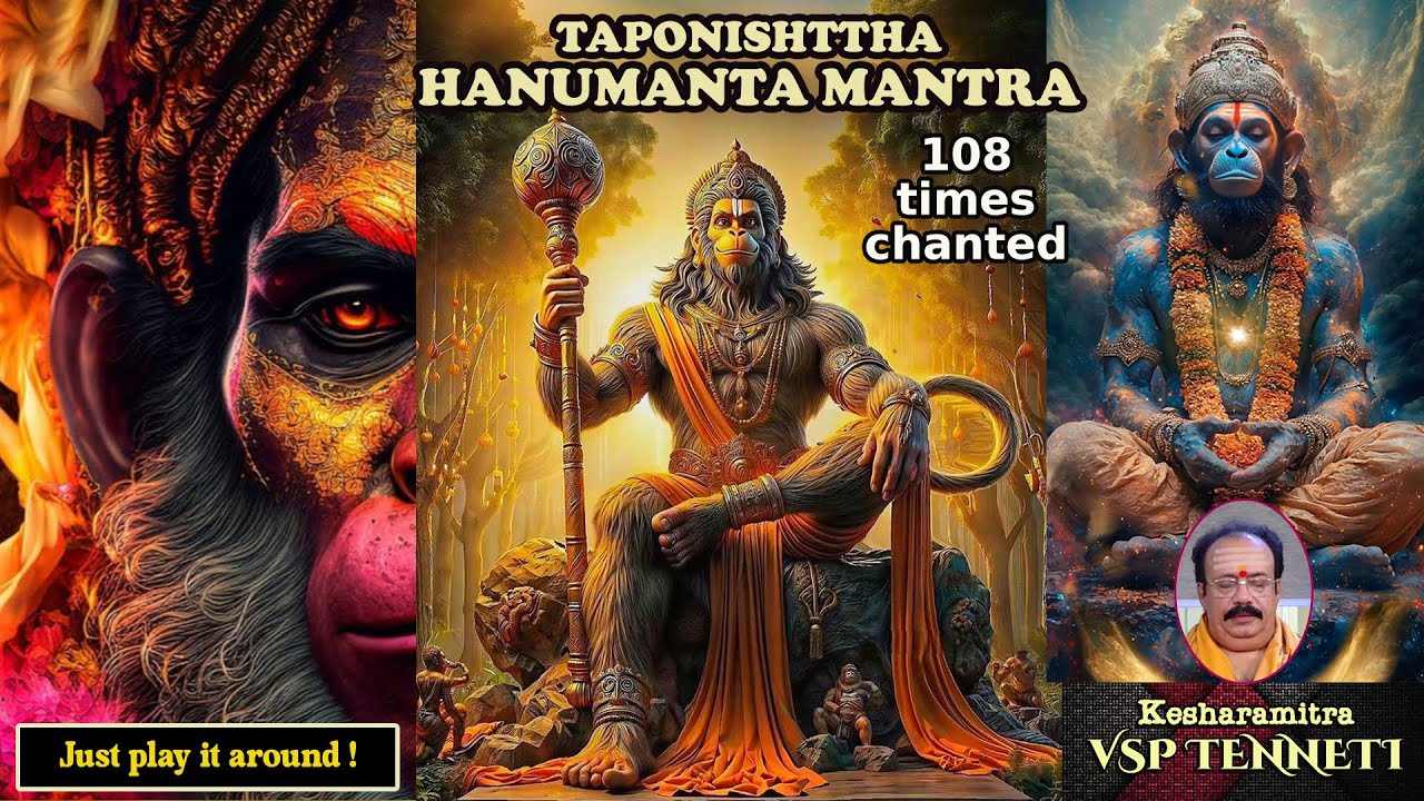 Taponishtta HANUMANTA Mantra chanted 108 times ( the power vibrations ...