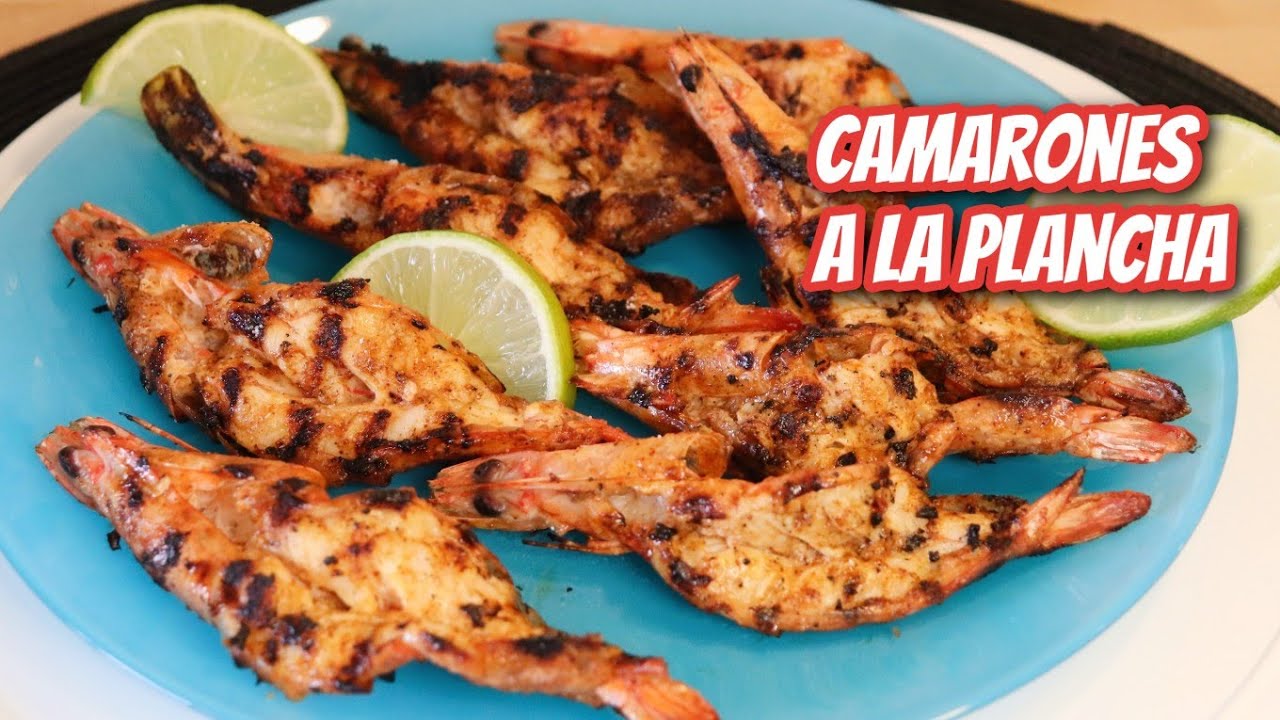 Camarones a la Plancha - YouTube