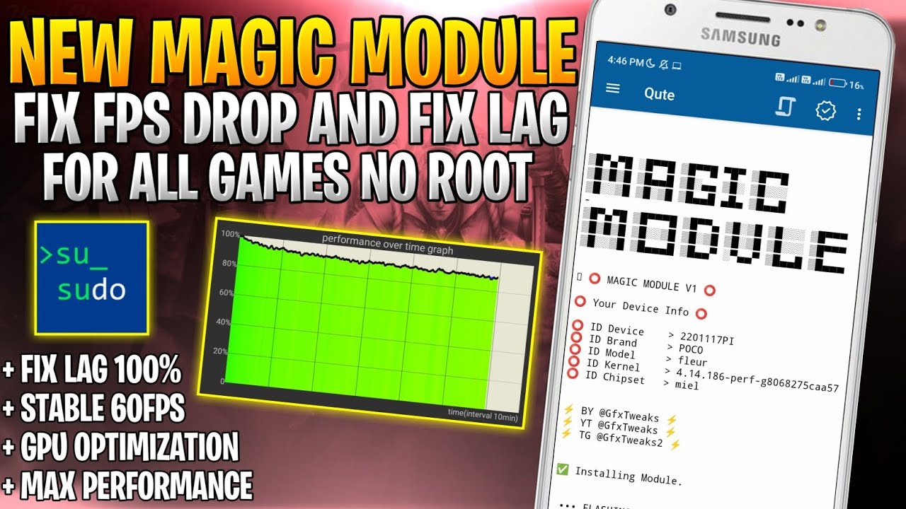 Qute Su New Magic Module For Gaming | Fix FPS Drop and Lag | No Root ...
