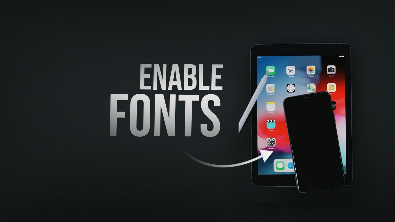 How to Enable Fonts on iPad (tutorial) - YouTube