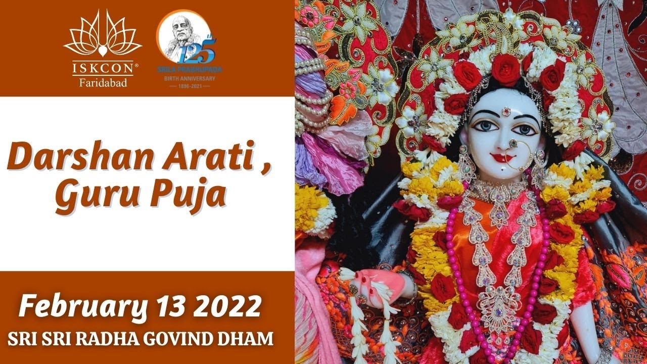 Darshan Arati || ISKCON Faridabad || Sri SRi Radha Govind Dham - YouTube