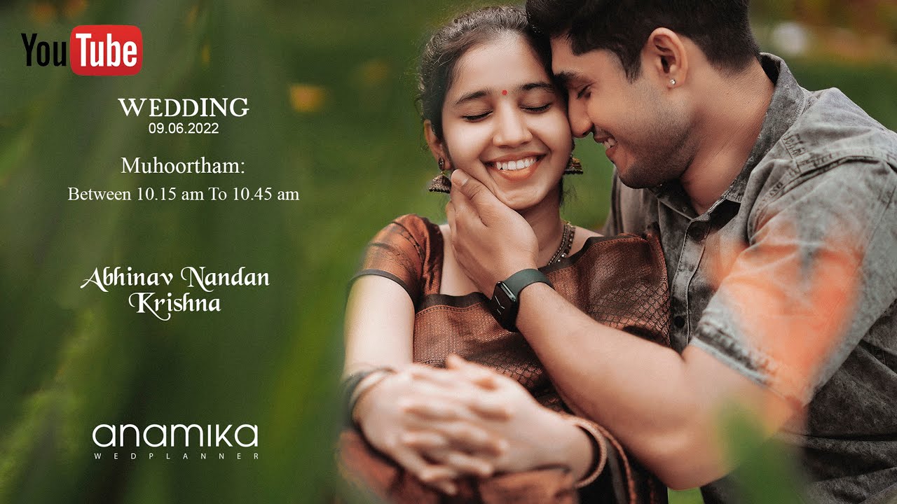 WEDDING LIVE STREAMING ABHINAV & KRISHNA | KERALA WEDDING | HINDU WEDDING - YouTube