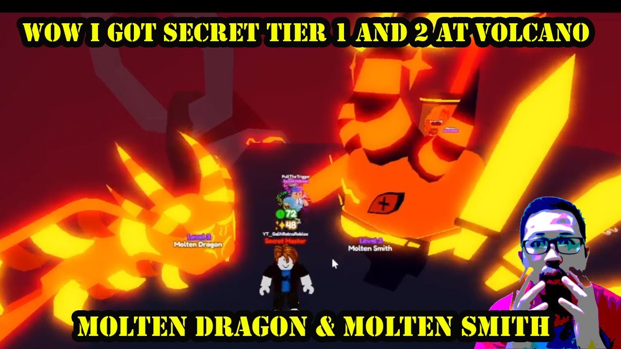 WOW I Got Secret TIER 1 AND 2 AT VOLCANO - MOLTEN DRAGON & MOLTEN SMITH ...