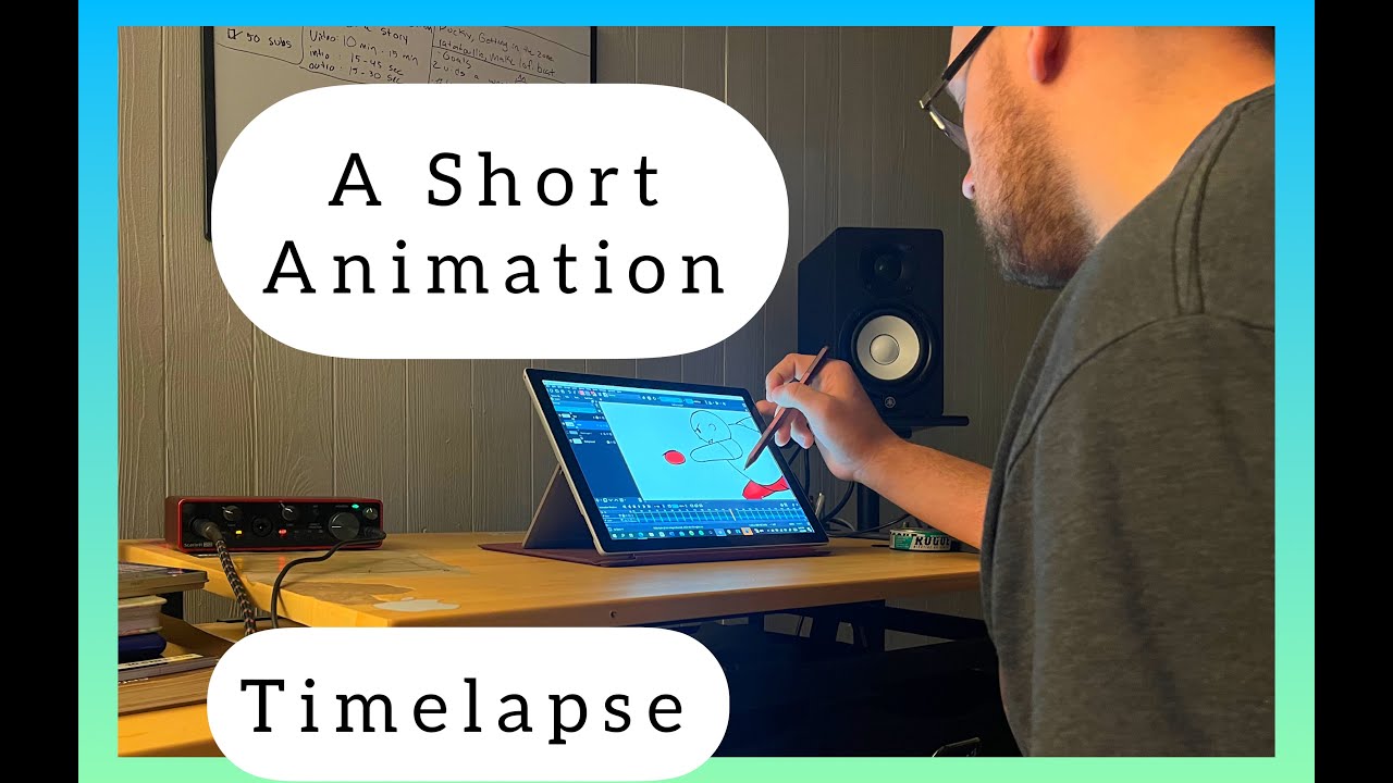 A short animation. Timelapse work. #drawing #2danimation #art - YouTube