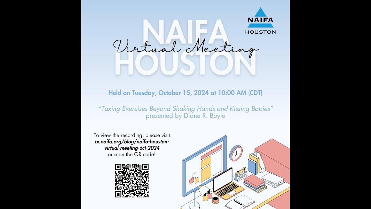 NAIFA Houston presents "Taxing Exercises Beyond Shaking Hands & Kissing ...