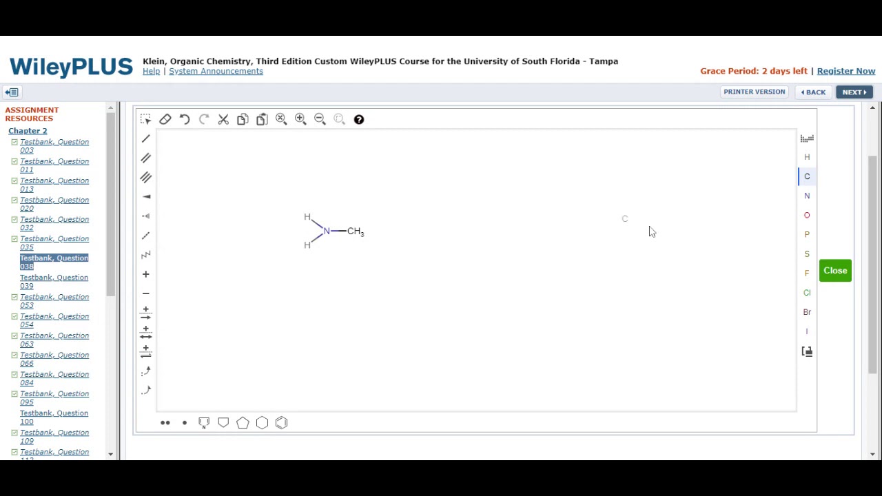 Drawing NH2CN Lewis Structure in WileyPLUS - YouTube