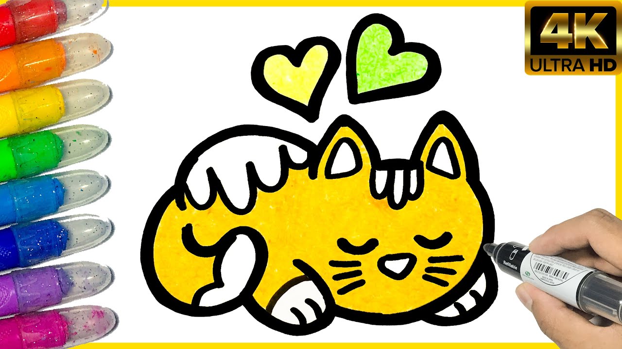 HOW TO DRAW A CUTE KITTY|| ANY DRAW - YouTube