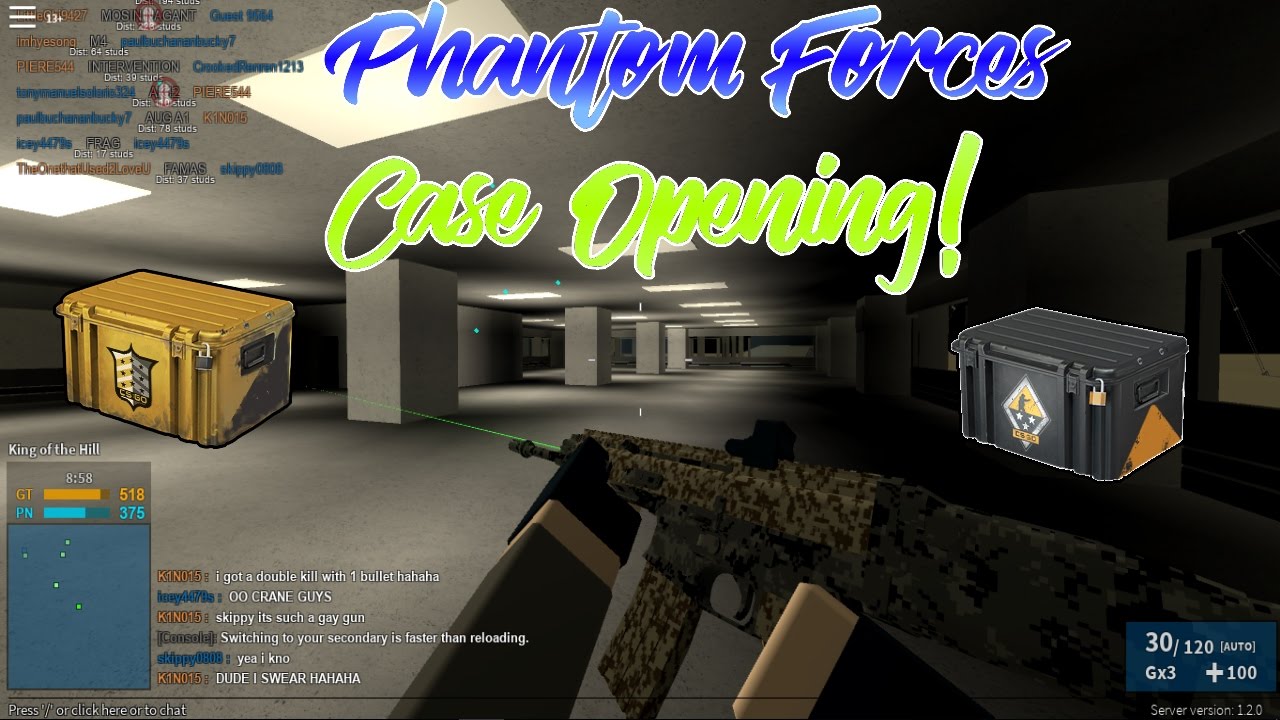 Phantom Forces Case Opening (Uniform and Space Skin Cases) - YouTube