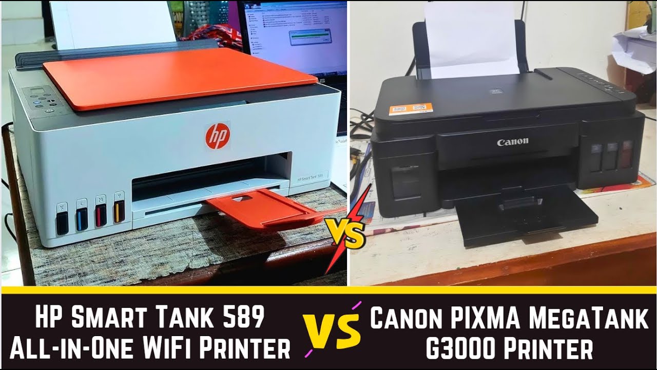 HP Smart Tank 589 vs Canon PIXMA MegaTank G3000 Printer detail ...