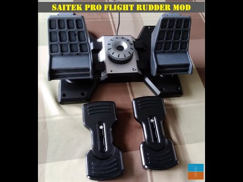 DCS World | Saitek Pro Flight Rudder Pedal Mod - YouTube