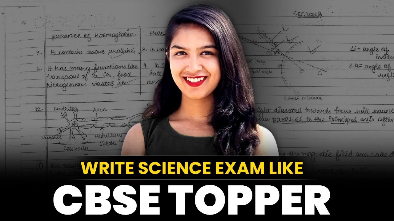 Write Science Exam Like CBSE Topper | CBSE Class 10 Topper Answer Sheet ...