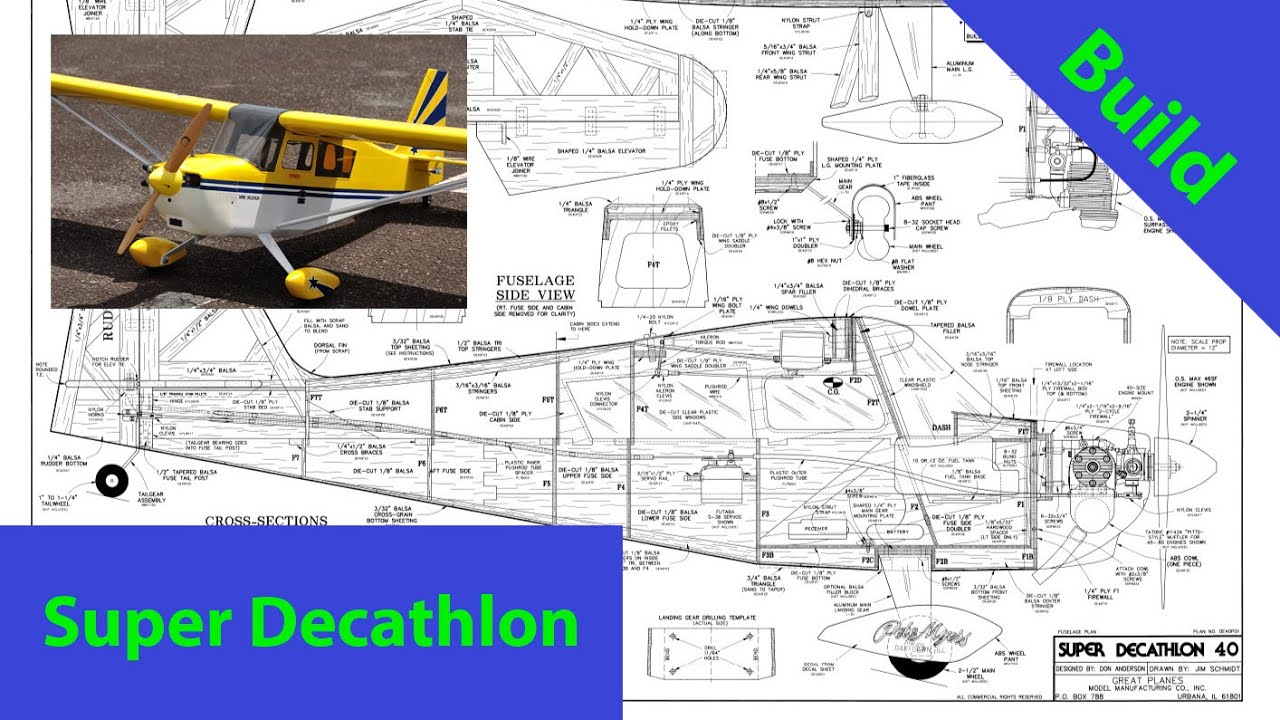 Great Planes Super Decathlon 40 kit - Video de construcción - Español ...