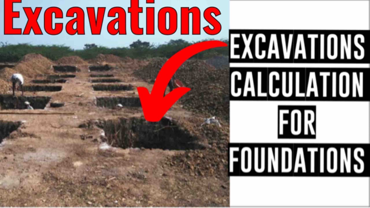 Excavation Calculation For foundations - YouTube
