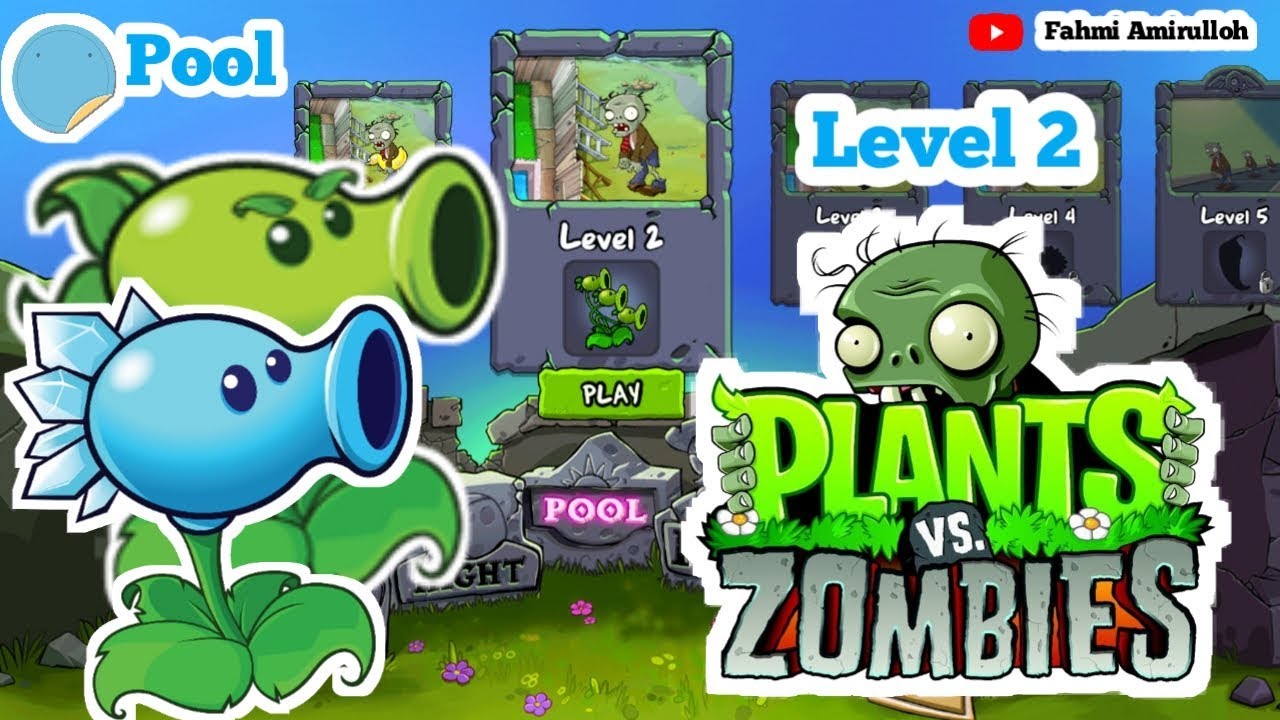 Plants VS Zombies Level 2 | POOL - YouTube