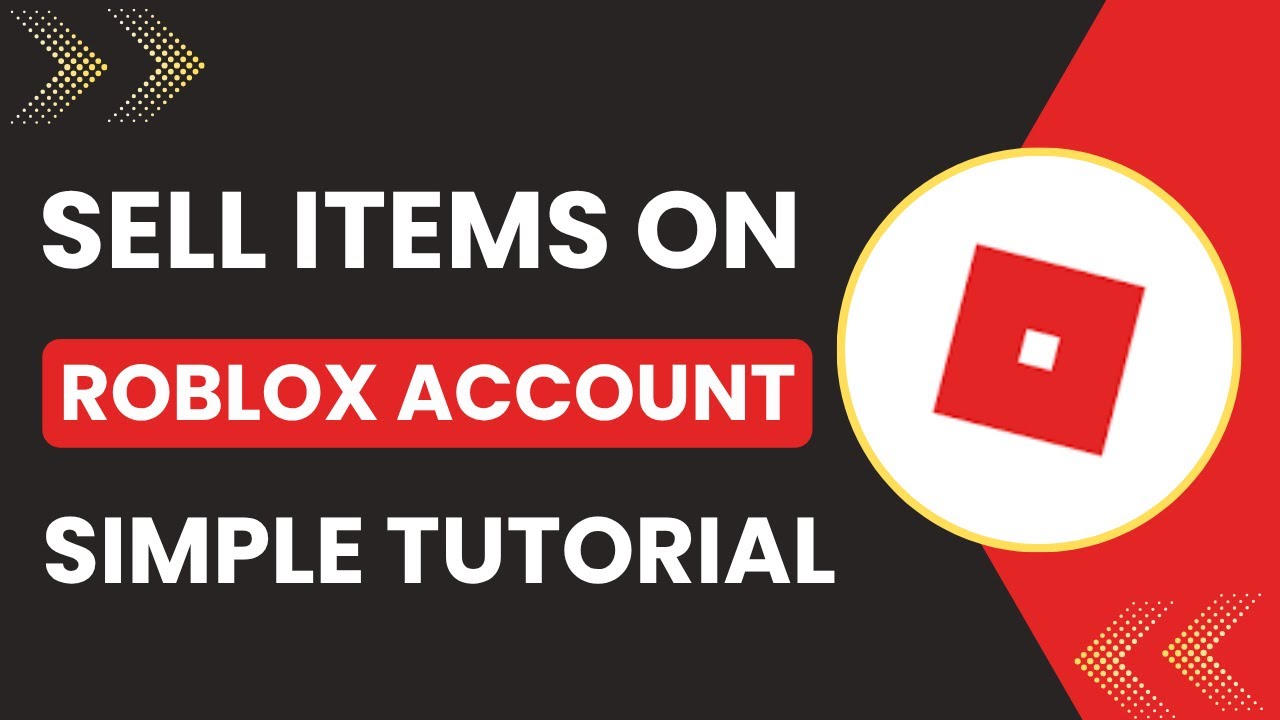 How To Sell Items On Roblox - YouTube