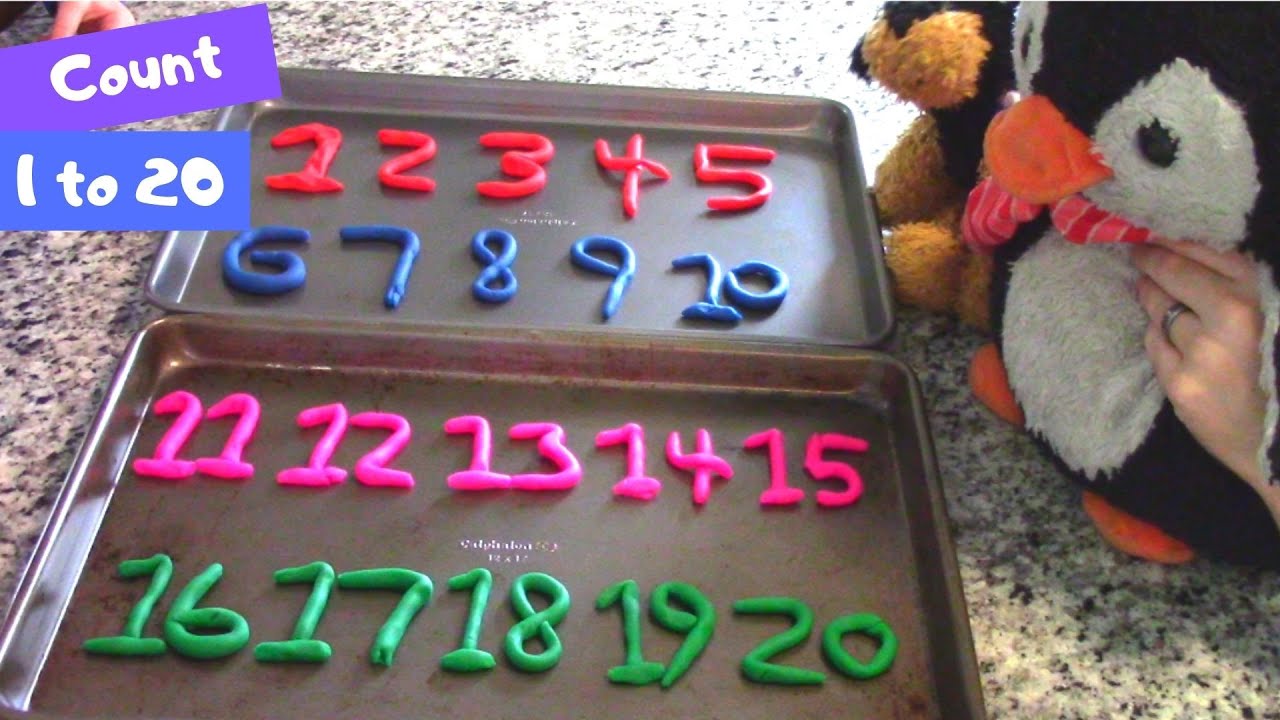 Learn to Count with Play Doh Numbers 1 to 20! | Kids Learning Numbers ...