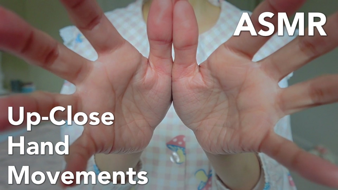 ASMR Gentle Hand Movements for sleep 💤 Up-Close, plucking, mouth sounds ...