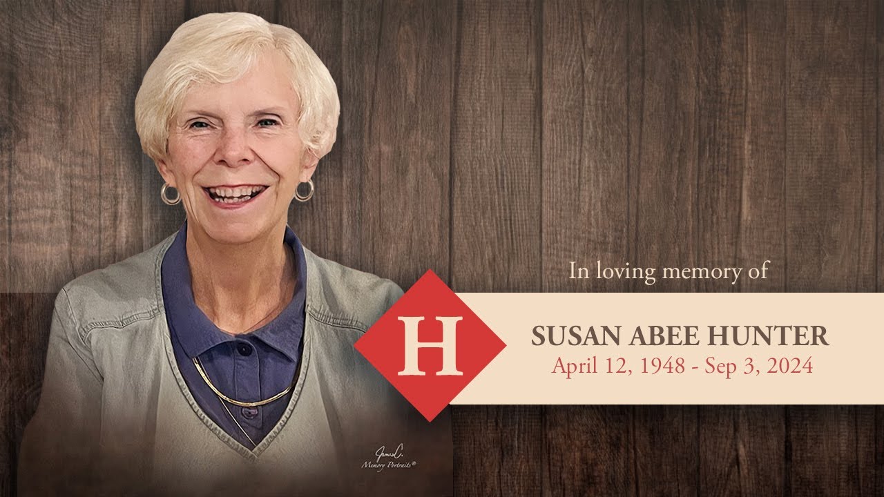 Susan Hunter Memorial Service - YouTube