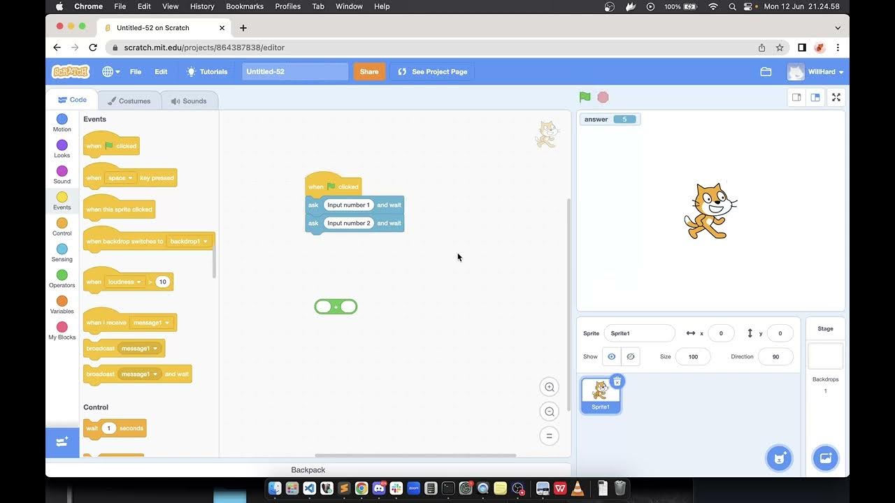 How to use "ask" block and why we need variables - Scratch Tutorial - YouTube