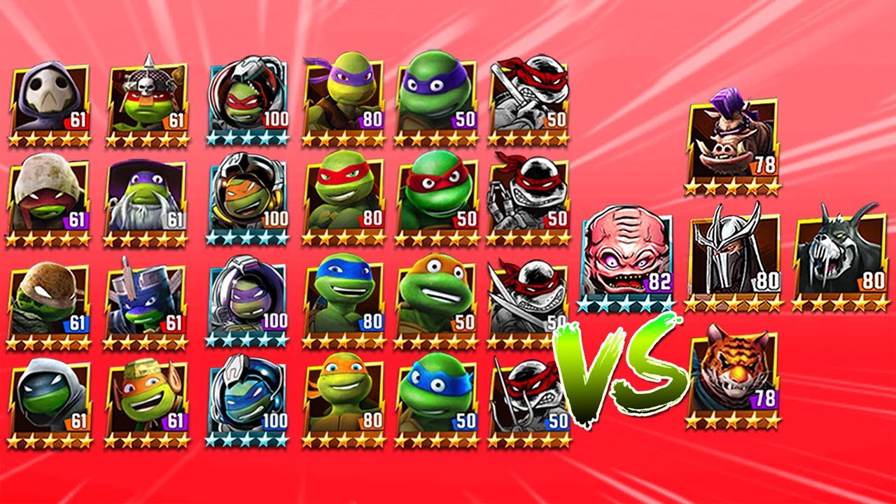 TMNT Legends Shredder's Team Destroy All Ninja Turtles - YouTube