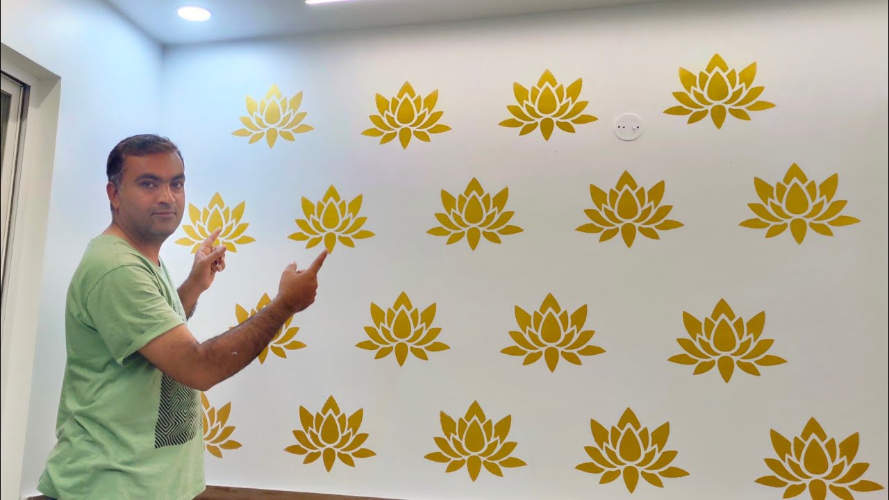 easy wall texture design wall painting ideas | latest wall texture ...