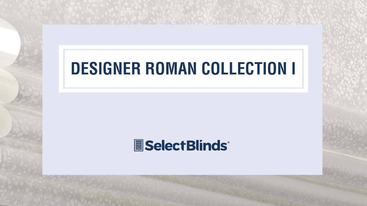Designer Roman Collection I from SelectBlinds.com - YouTube