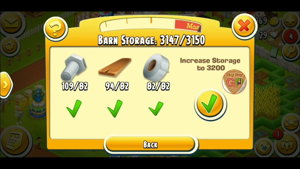 Hay Day Video ! Increase Barn Storage - YouTube