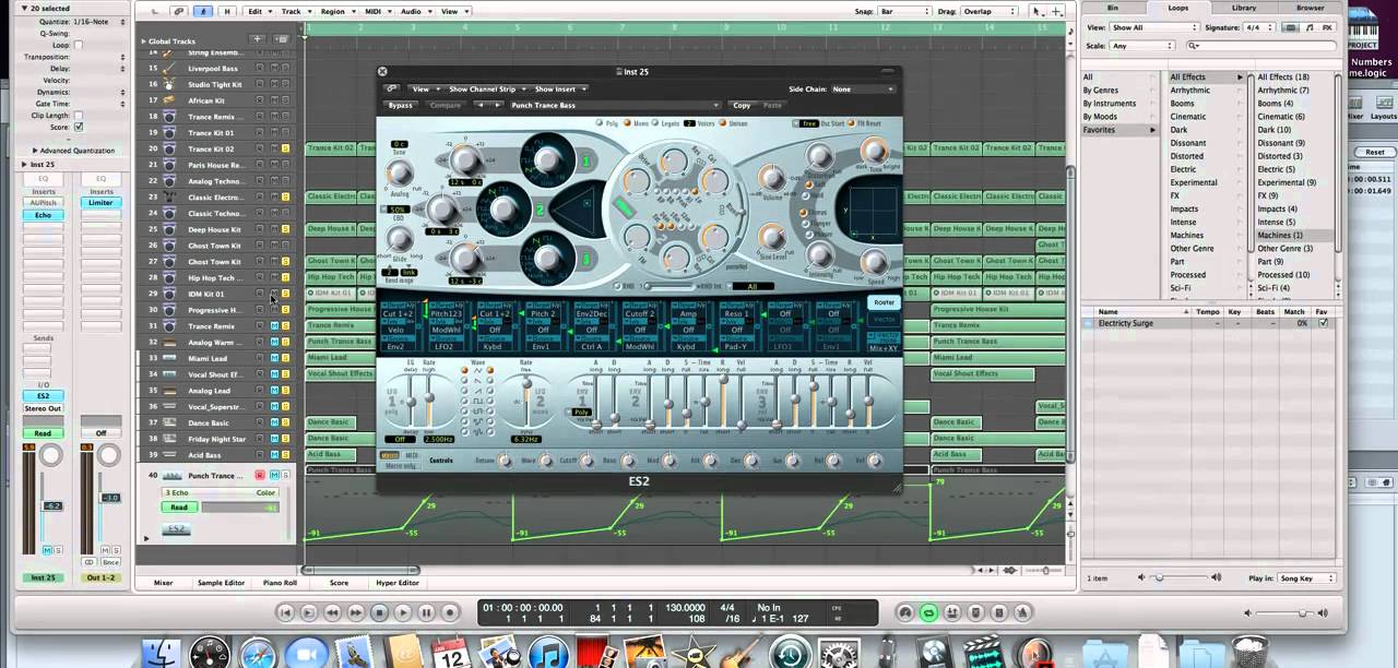 Smooth sounds created Logic Studio 9 Pitch Automation Mod Pad X Mod Pad ...