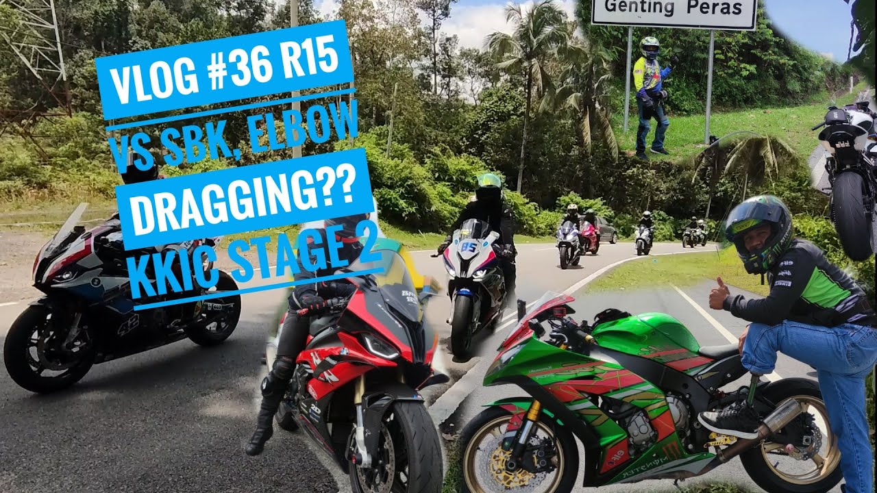 R15 vs Superbike , ZX10r, S1000rr Elbow Dragging ?? KKIC stage 2 - YouTube
