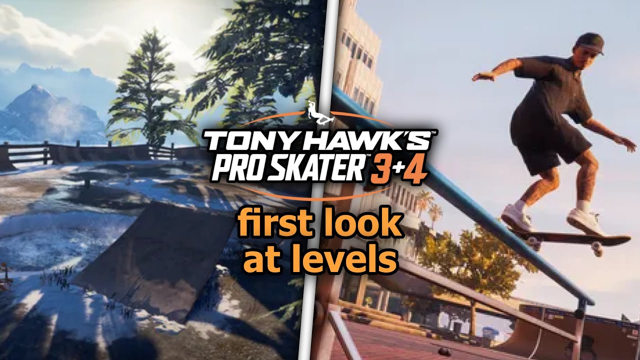 First Look at Most Levels in Tony Hawk's Pro Skater 3+4 - YouTube