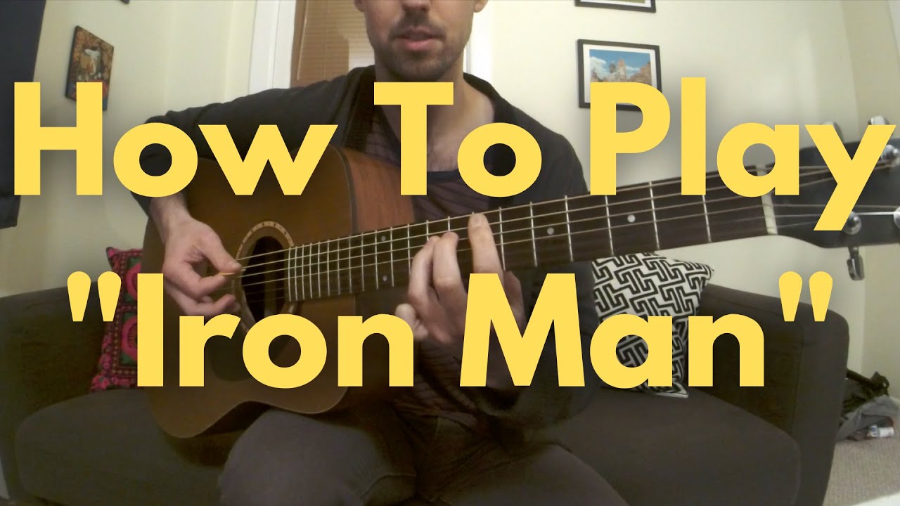 How To Play The "Iron Man" Guitar Riff By Black Sabbath - Guitar ...