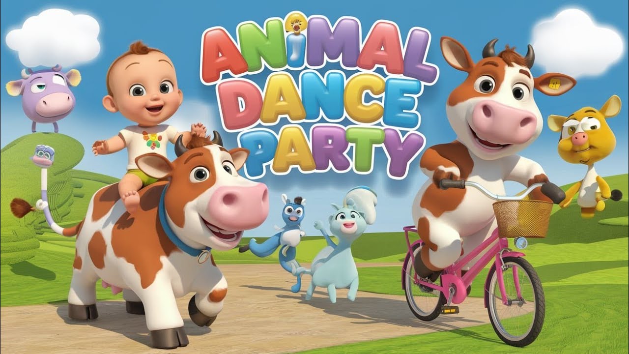 The Animal Dance Party Song | Fun Kids Song to Learn Animal Sounds ...