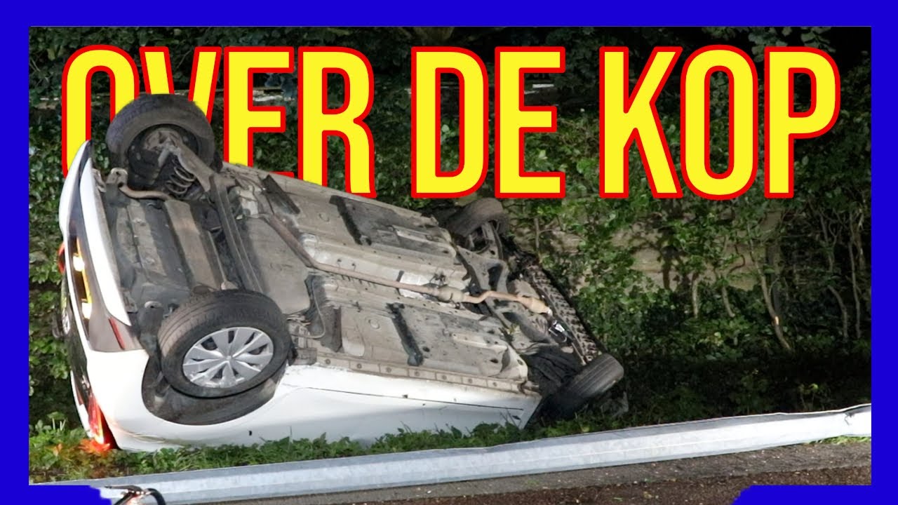 Auto op de kop- VOLUNTEERS DUTCH FIREFIGHTERS - - YouTube