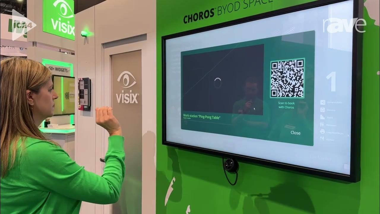 InfoComm 2024: Visix Demos AI Gesture Control Feature in Choros Space Management Solutions - YouTube
