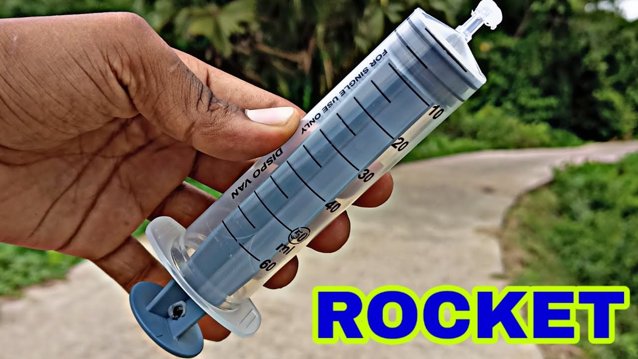 Testing NASA Rocket Fuel - How to make Syringe Rocket - 100% real trick ...
