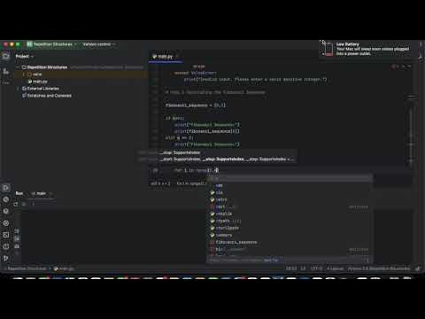 PyCharm Video Tutorial for Repetition Structures - YouTube